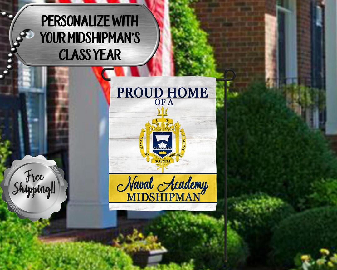 US Naval Academy Garden Flag: Officially Licensed USNA Decor - Etsy