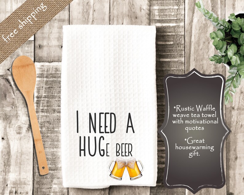 Tea Towel Funny Tea Towels Personalized Dish Towel Kitchen - Etsy