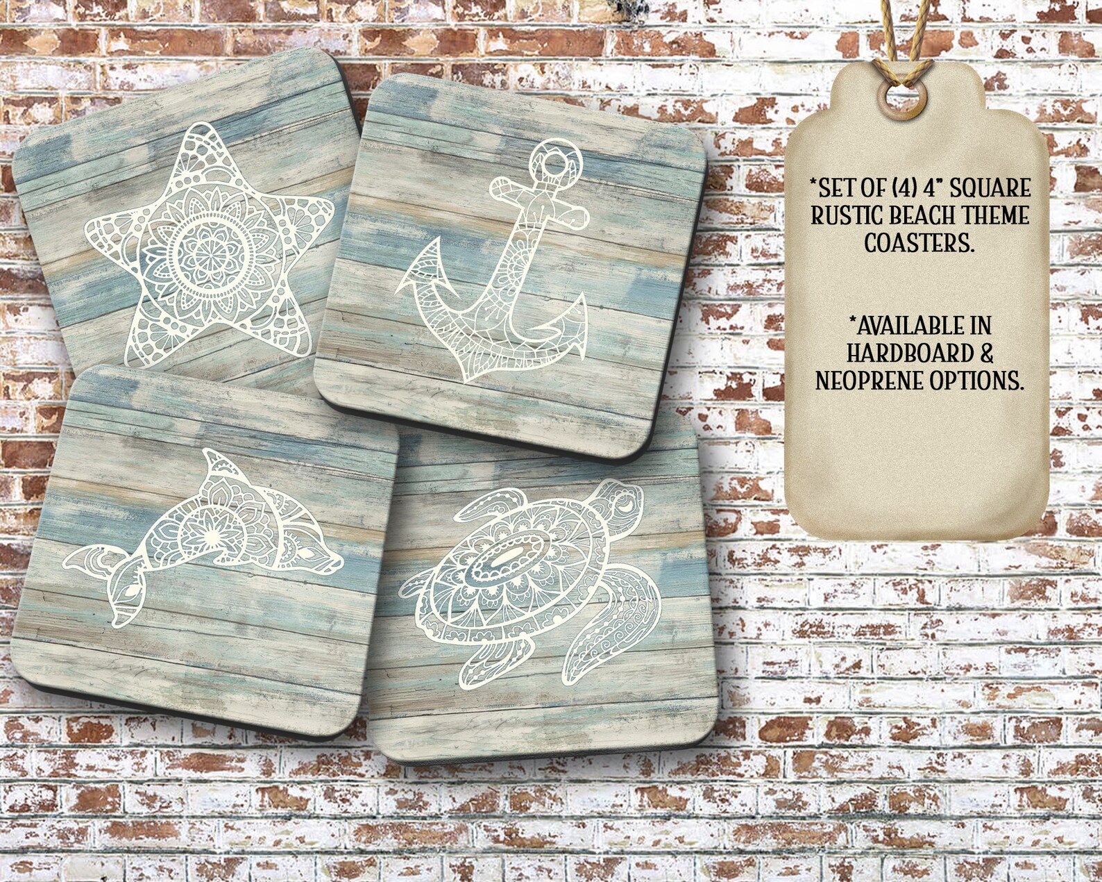 Beach House Coasters Lake House Drink Coasters Housewarming - Etsy