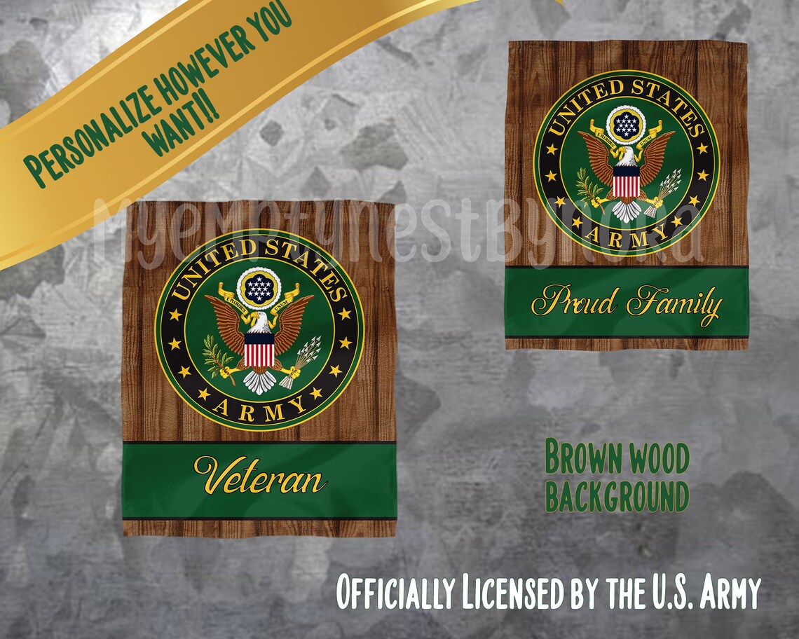 US Army Garden Flag Military Garden Flags Custom Military - Etsy