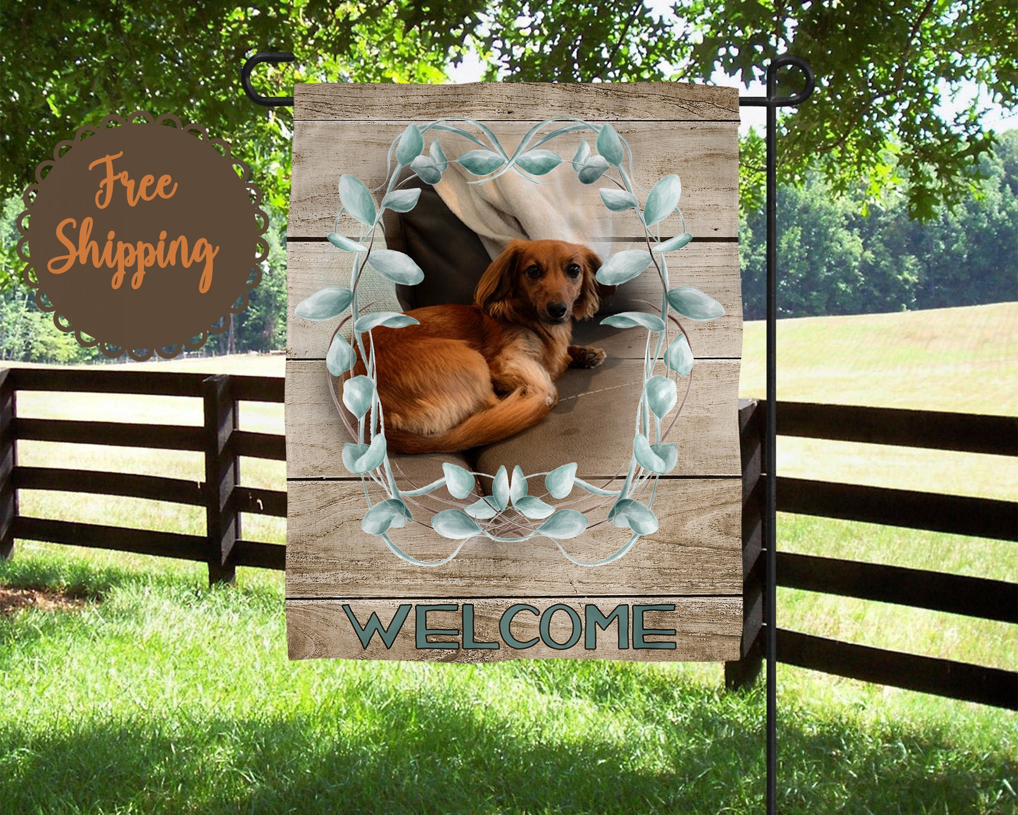 Personalized Pet Garden Flag: Custom Dog Photo Yard Art - Etsy