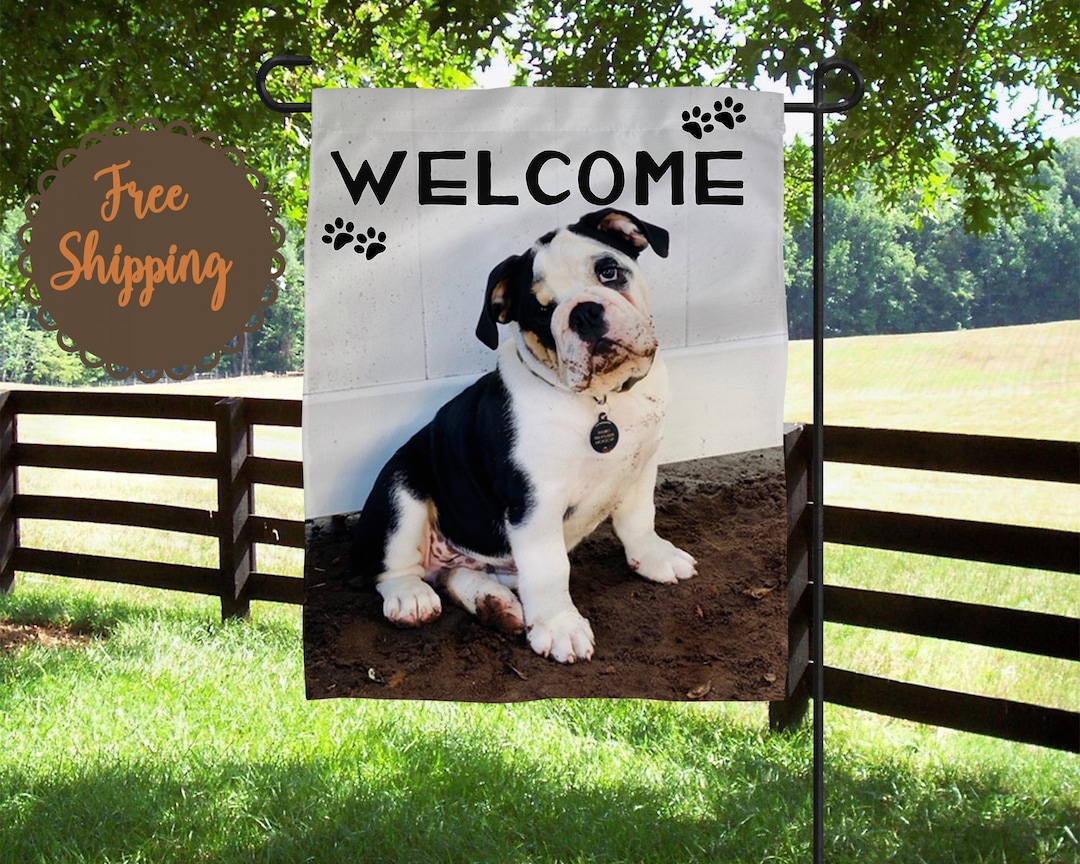 Personalized Pet Garden Flag: Custom Dog Photo Yard Art - Etsy