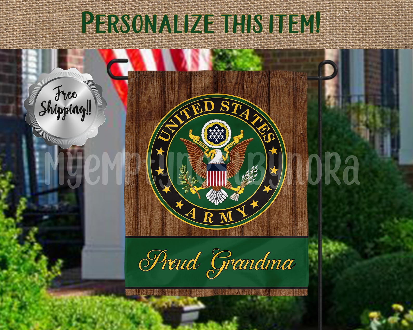 US Army Garden Flag Military Garden Flags Custom Military - Etsy