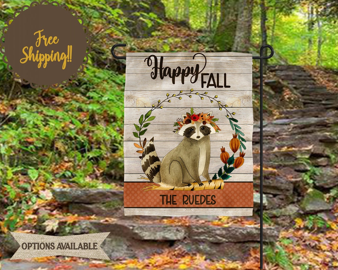 Garden Flag for Fall Personalized Garden Flag Fall Garden Flags Fall ...
