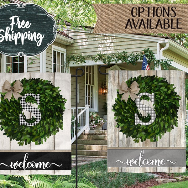 Monogram Garden Flag - Etsy