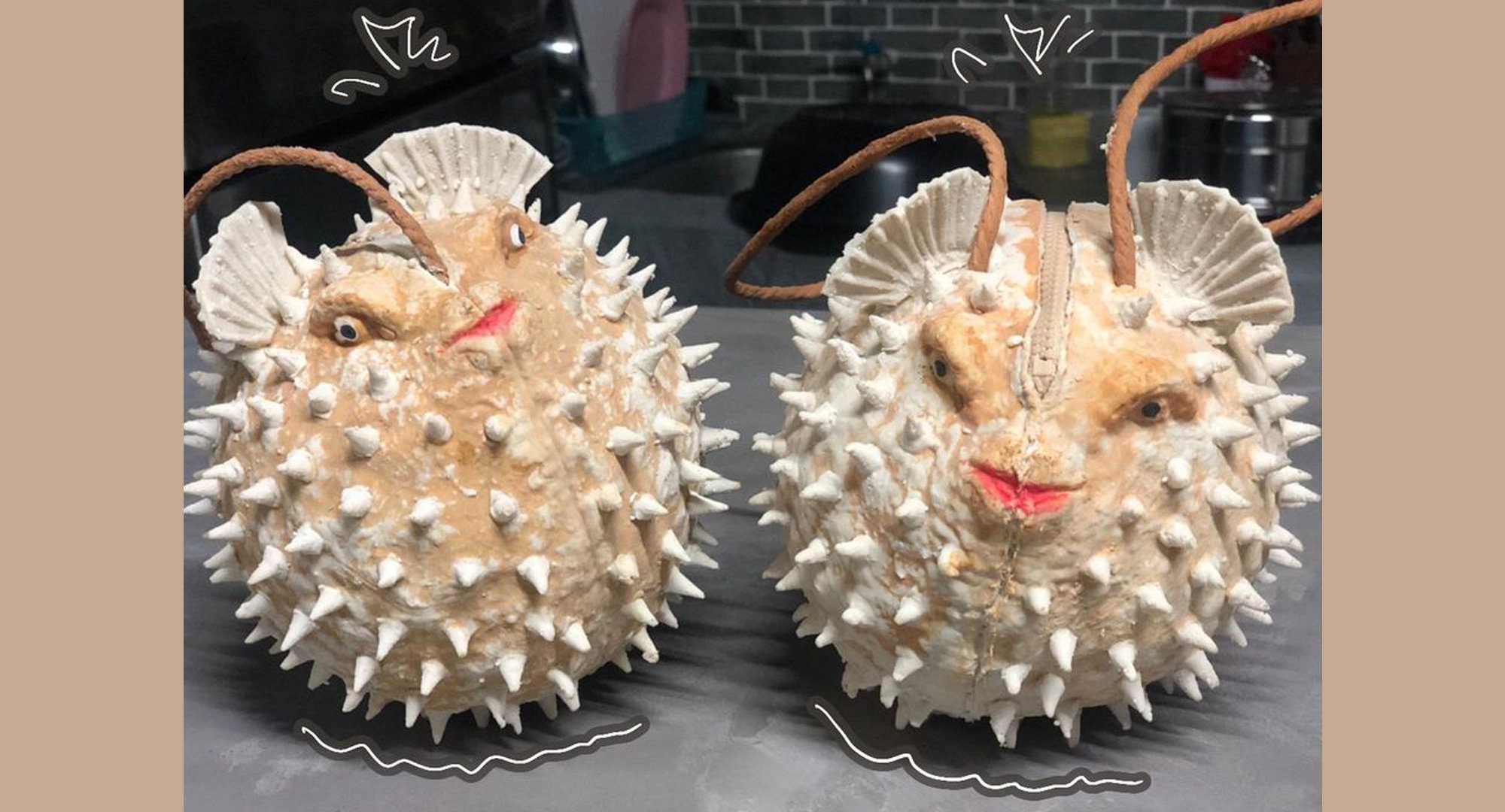 Handmade Rubber Puffer Fish Bag: Funny Novelty Purse - Etsy