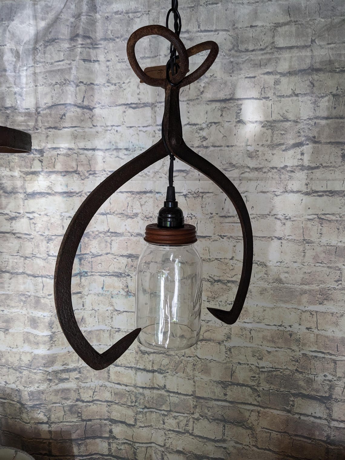 Vintage 14" Ice Block Tong Light - Etsy