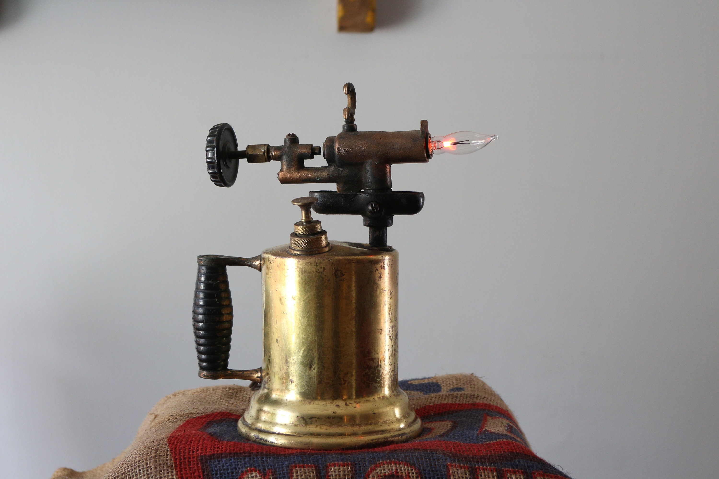 Antique Brass Blow Torch Light - Etsy