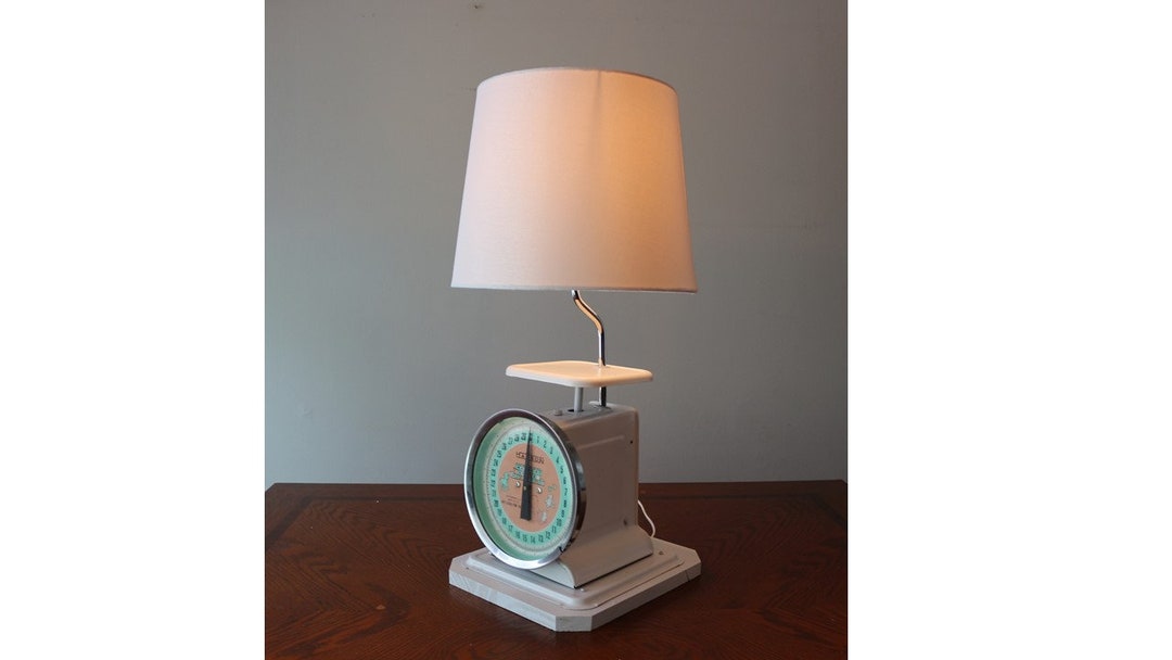 Antique/vintage Baby Scale Table Lamp - Etsy