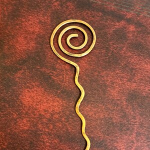 Copper Spiral Bookmark, Handmade Wire Book Mark, Reading Accessory ...