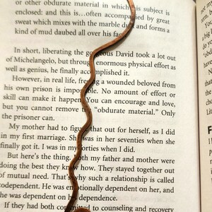 Copper Spiral Bookmark, Handmade Wire Book Mark, Reading Accessory ...