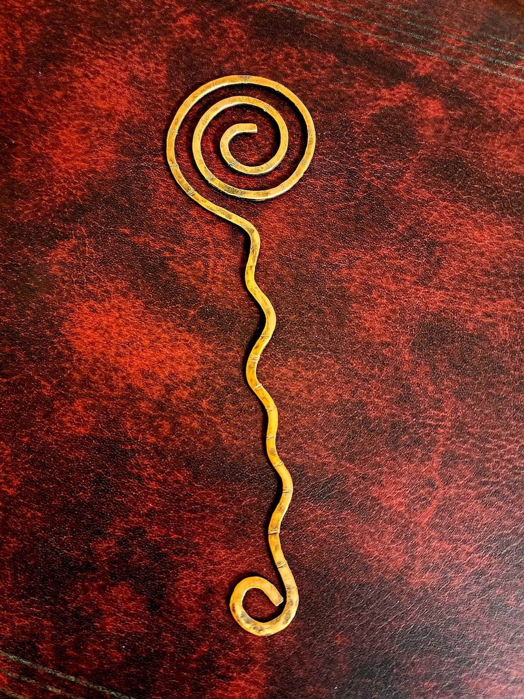 Copper Spiral Bookmark, Handmade Wire Book Mark, Reading Accessory ...