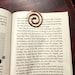 Copper Spiral Bookmark, Handmade Wire Book Mark, Reading Accessory ...
