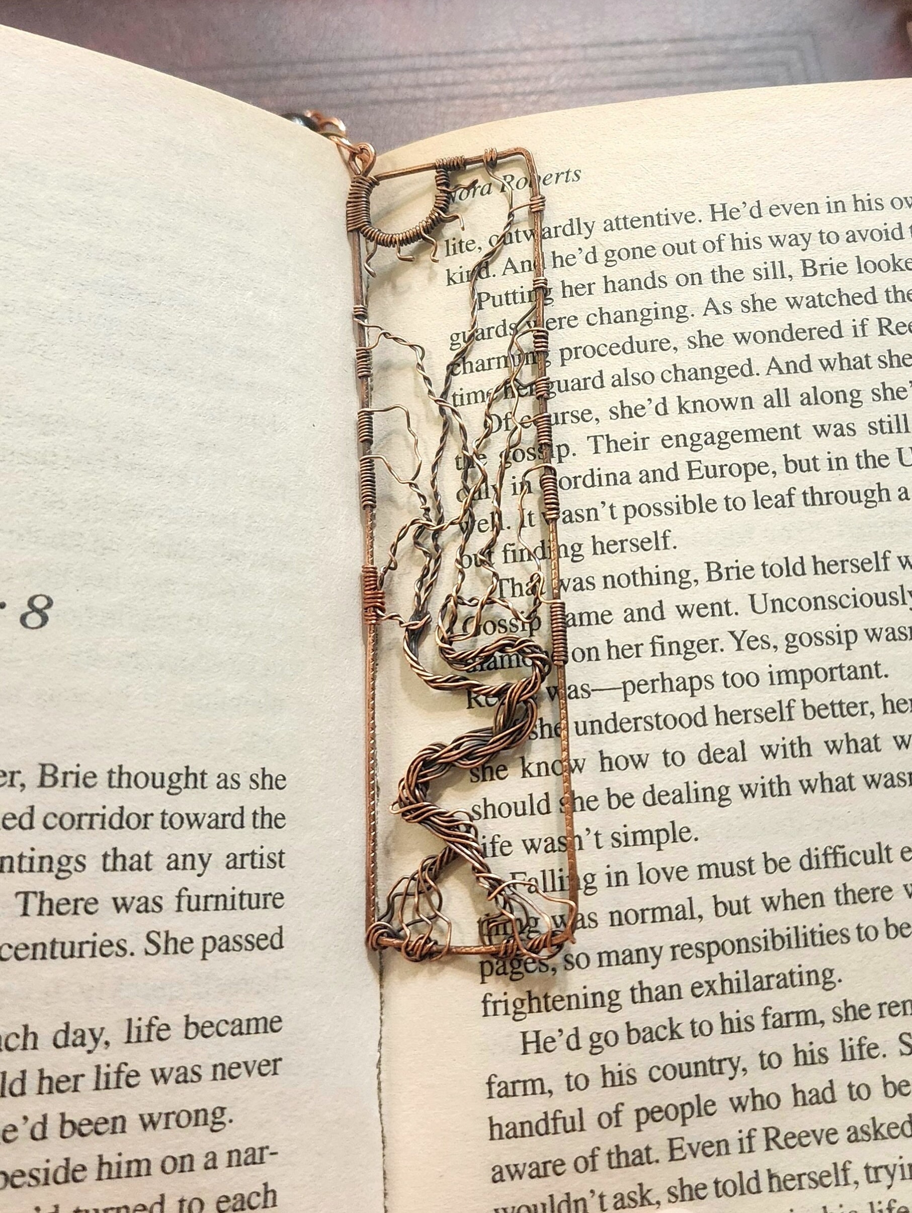 Copper Bookmark, Wire Wrap Tree of Life, Reader Gift, Unique Book Mark ...