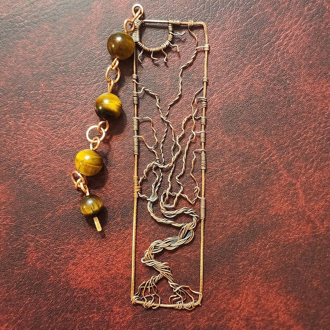 Copper Bookmark, Wire Wrap Tree of Life, Reader Gift, Unique Book Mark ...