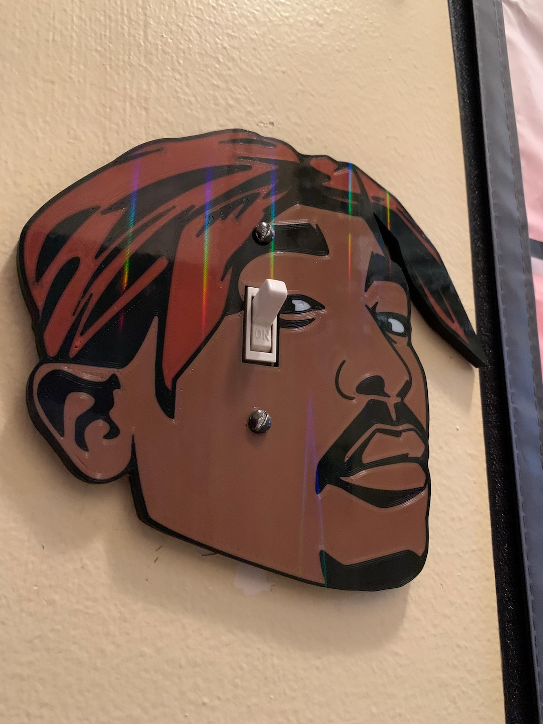 Tupac Shaku - Holographic Wall Plate - 2pac Hiphop Home Decor - Etsy
