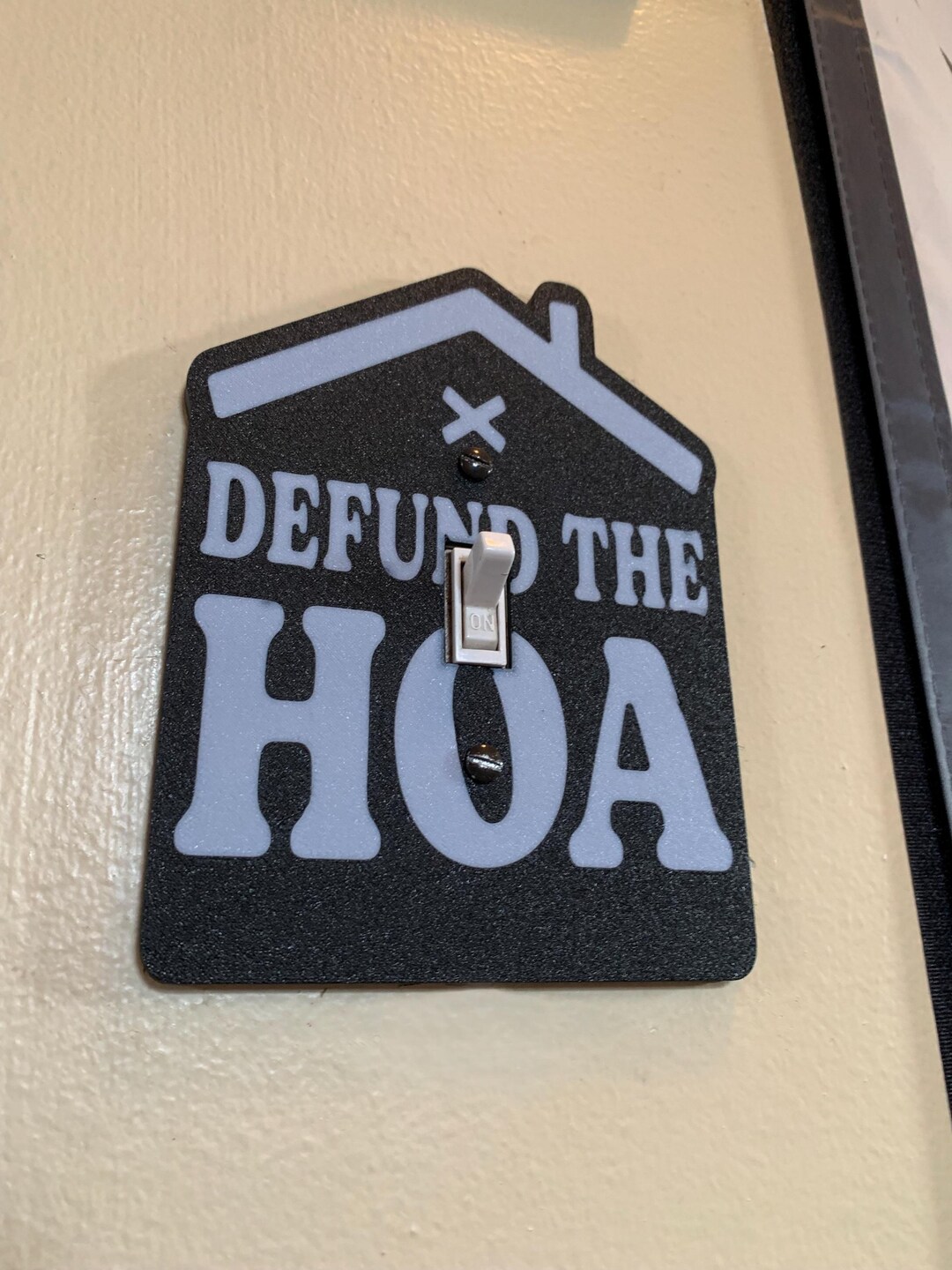 Defund the HOA Wall Plate Cover: Funny Home Decor - Etsy