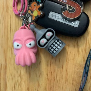 Futurama Bender Zoidberg Keychain - Etsy