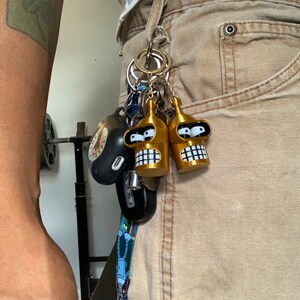 Futurama Bender Zoidberg Keychain - Etsy