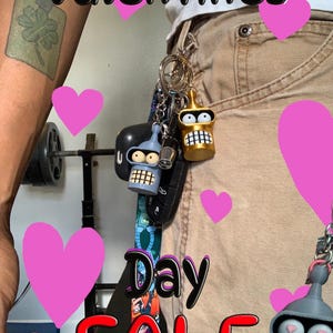 Futurama Bender Zoidberg Keychain - Etsy