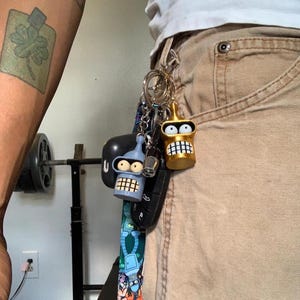 Futurama Bender Zoidberg Keychain - Etsy