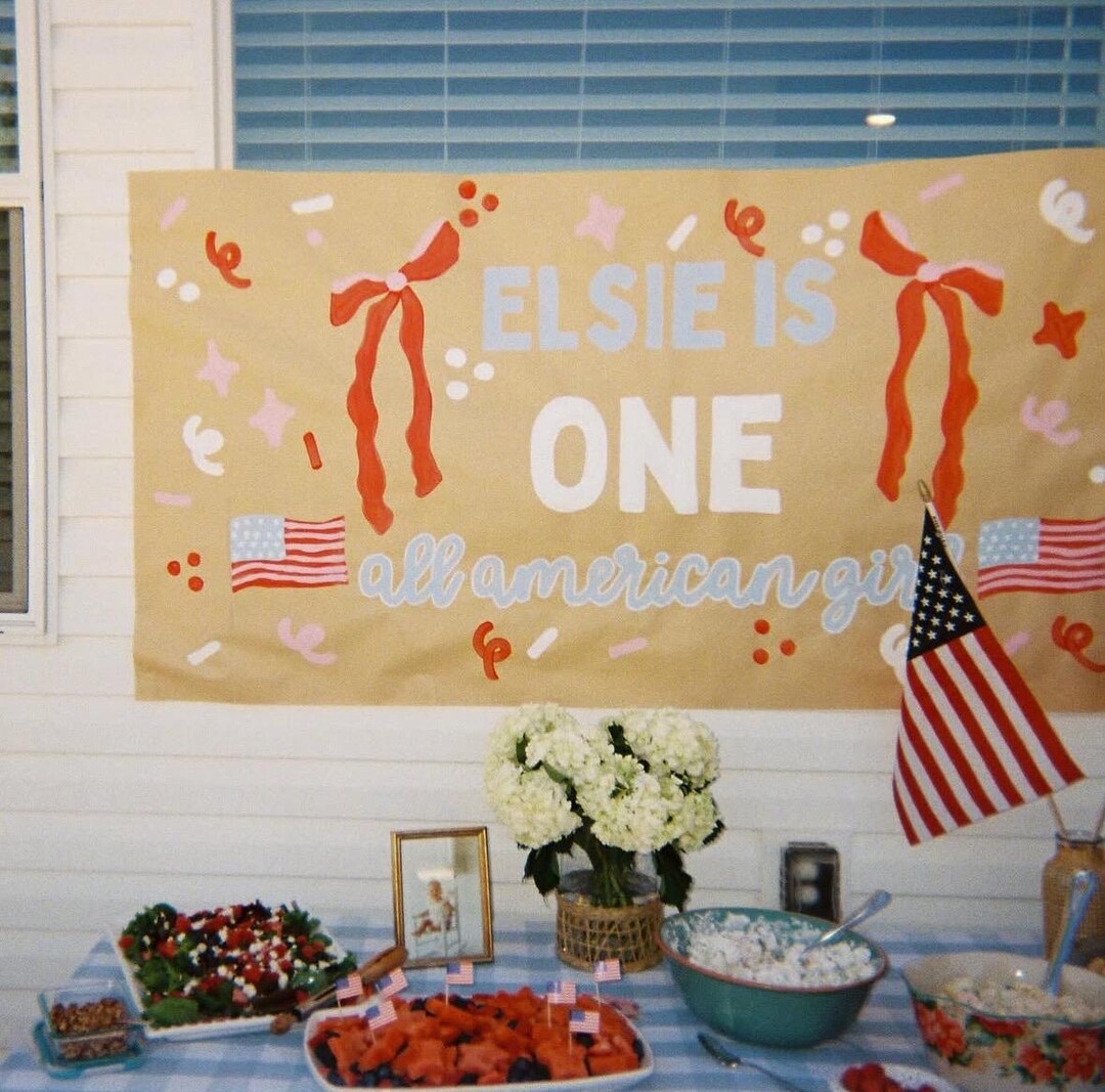 Event Banner - Custom Hand-painted Butcher Paper Banner - Party Signs ...