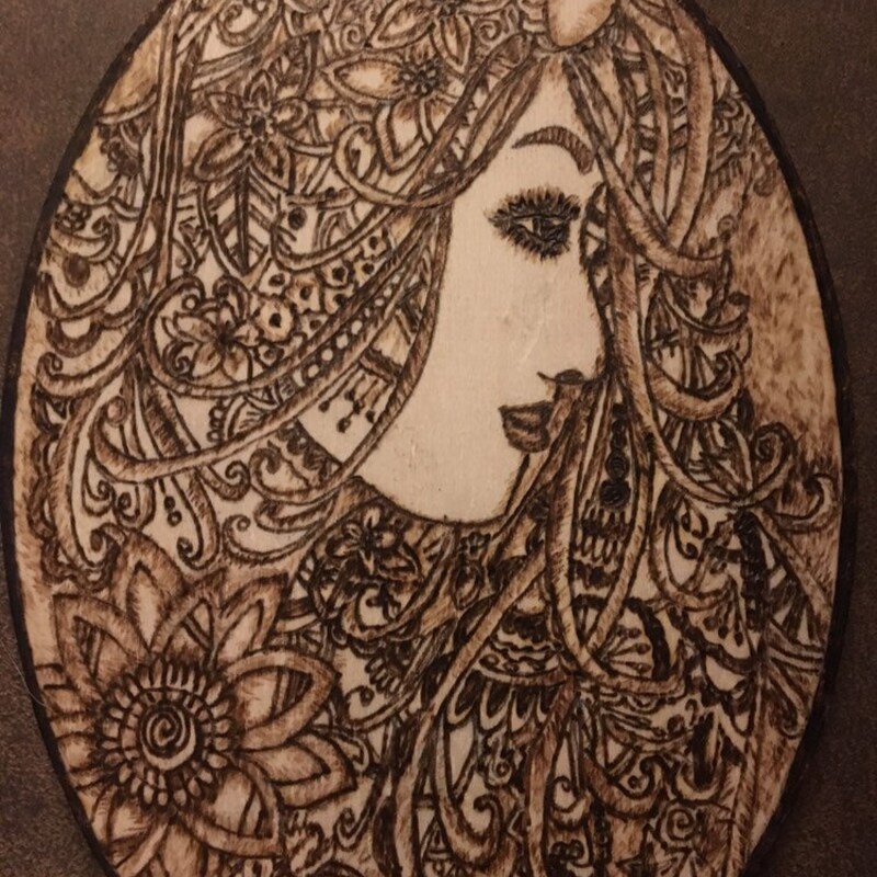 Pyrography Plaque - Etsy
