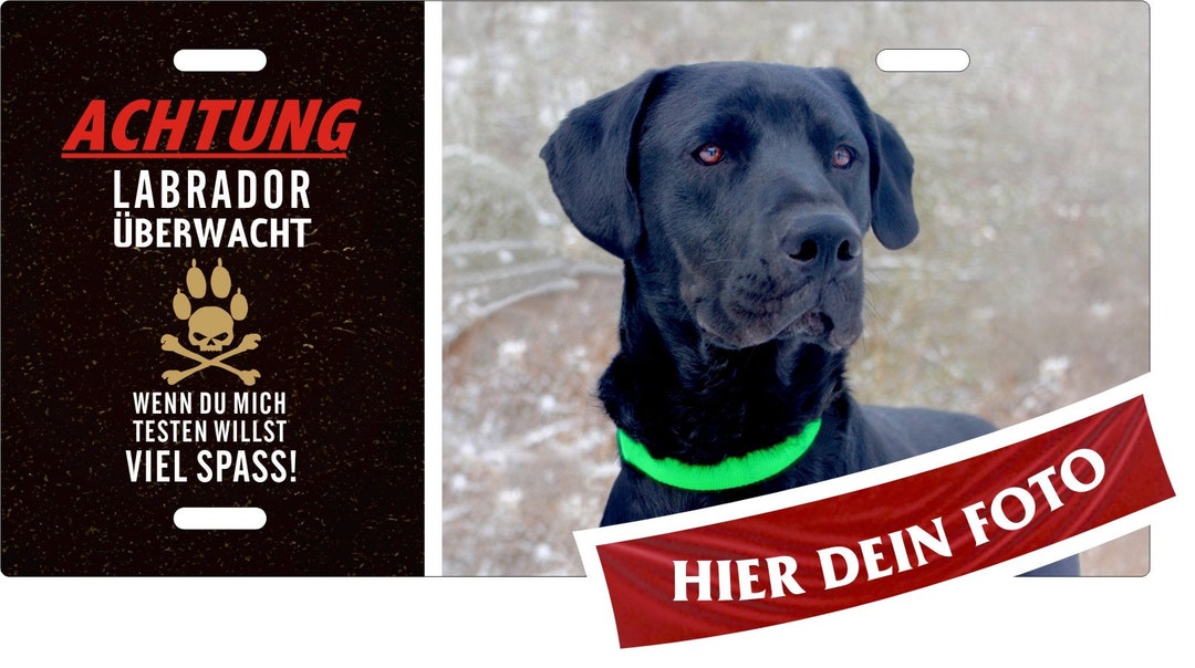 Ejemplo de letrero de perro: Labrador Labbi letrero de metal - Etsy México