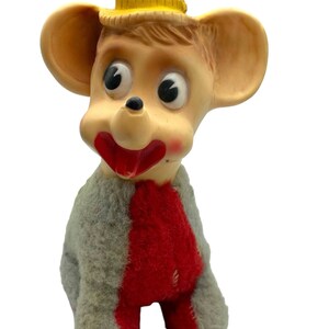 Vintage Rubber Face Mouse Plushie by Rozel - Etsy