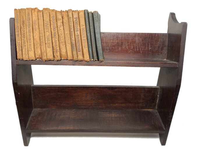 Antique Little Leather Library Bookrack - Scarce - Etsy