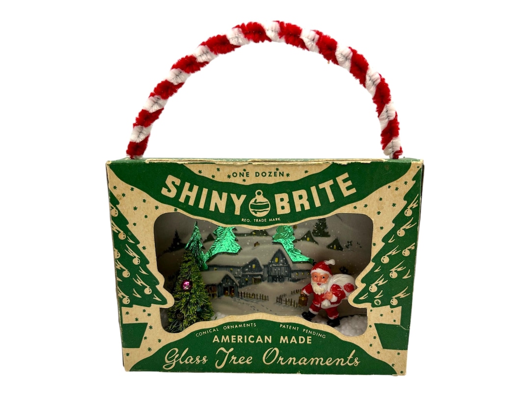 Shiny Brite Box Diorama Assemblage made by Me - Etsy