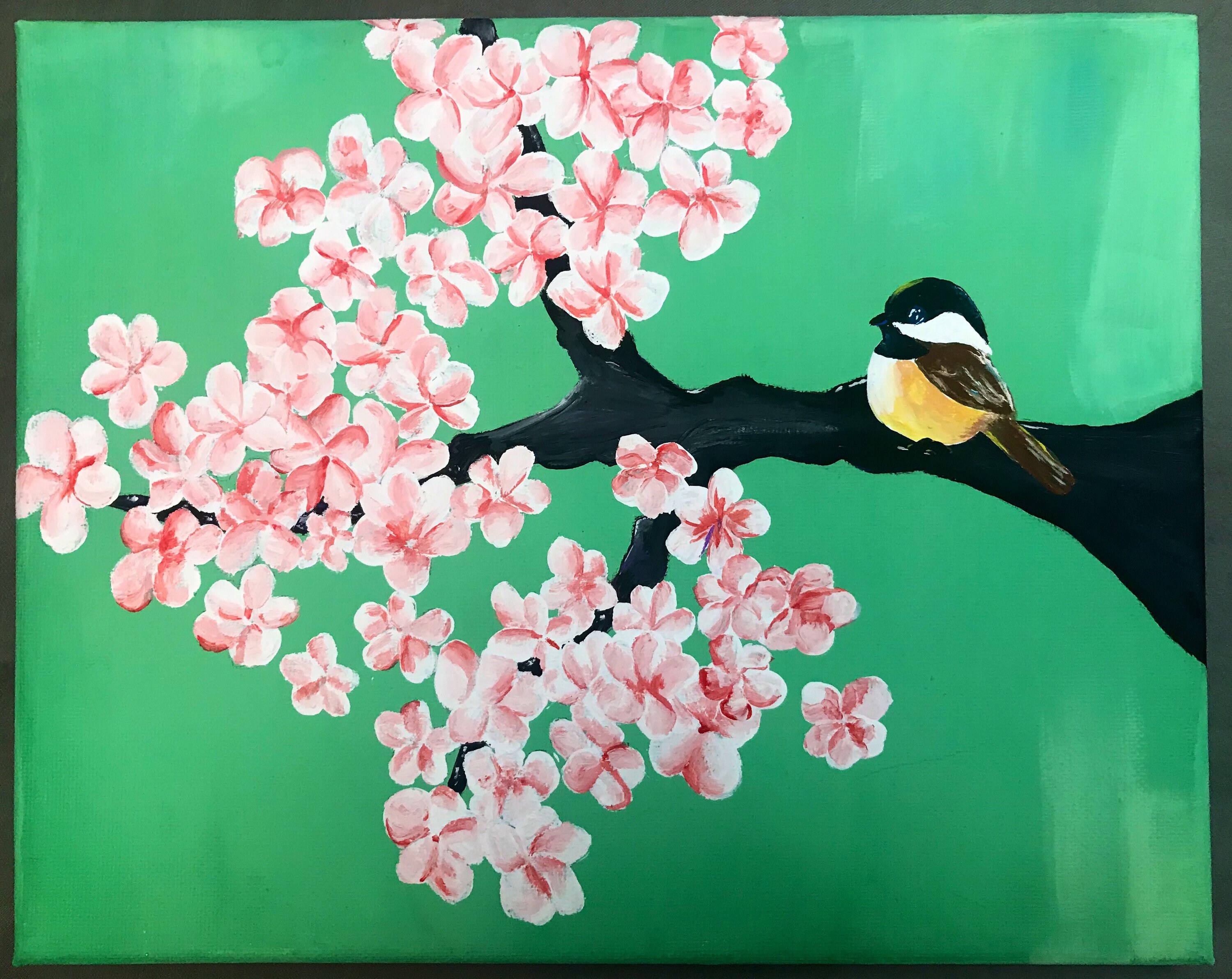 Cherry Blossom Bird Tree Etsy