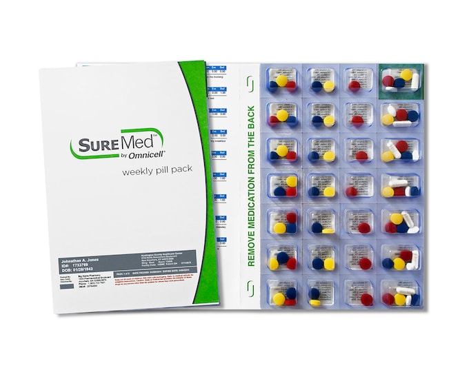 Suremed™ Tri-fold Multi-med Blister Packaging Omnicell 1 Pc. - Etsy