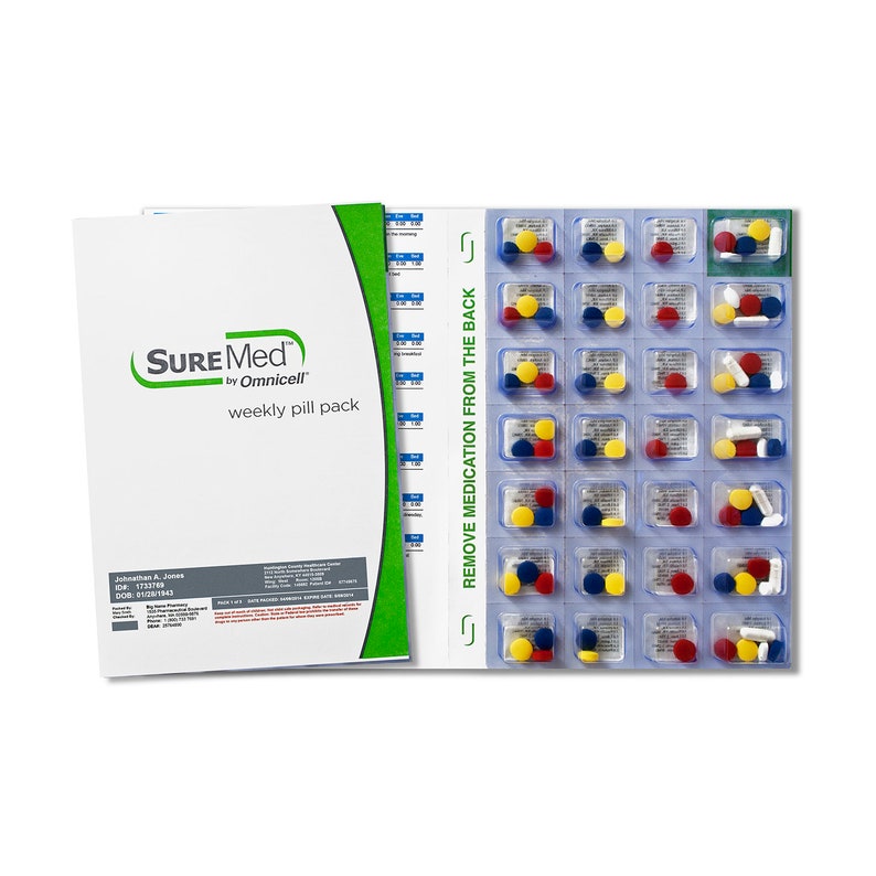 Suremed™ Tri-fold Multi-med Blister Packaging Omnicell 1 Pc. - Etsy