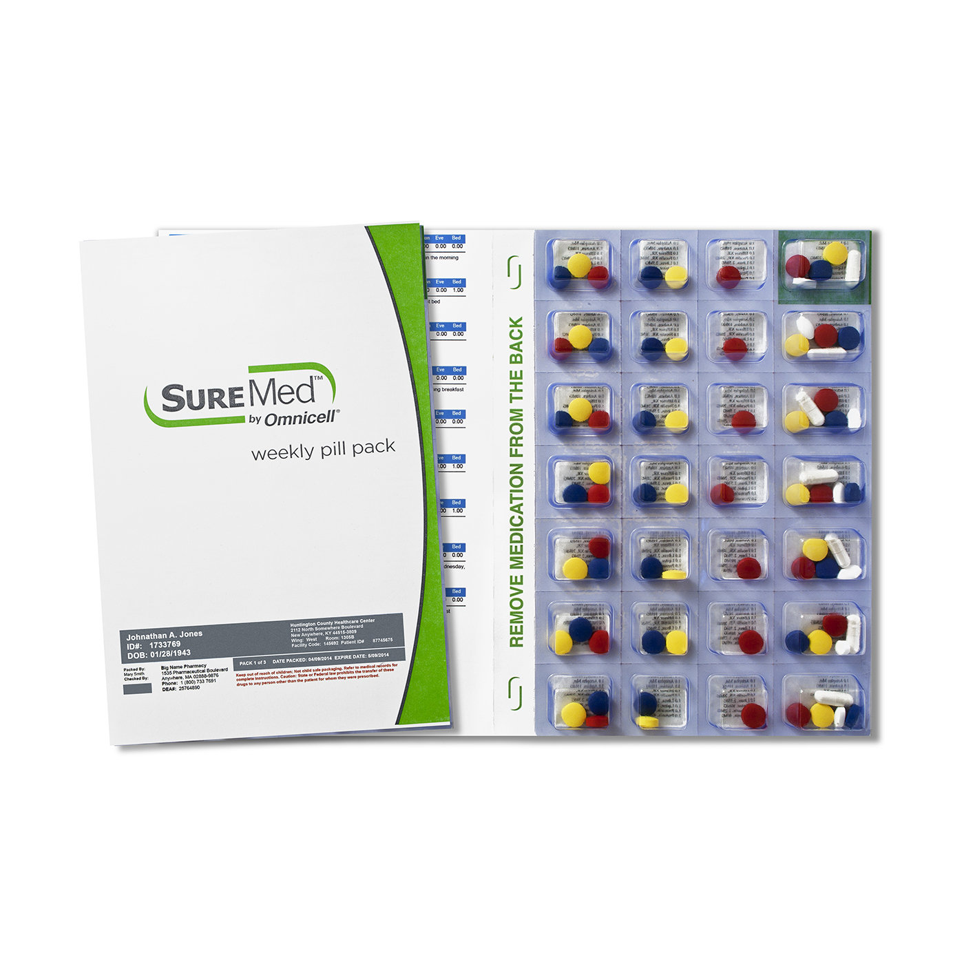 Suremed™ Tri-fold Multi-med Blister Packaging Omnicell 1 Pc. - Etsy