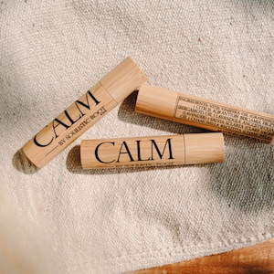 Calm Essential Oil Bamboo Roller | Relaxing Gift for Her, Gift for New ...