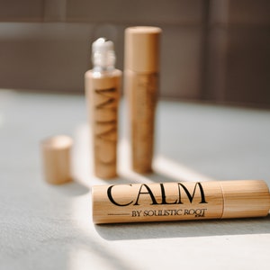 Calm Essential Oil Bamboo Roller | Relaxing Gift for Her, Gift for New ...
