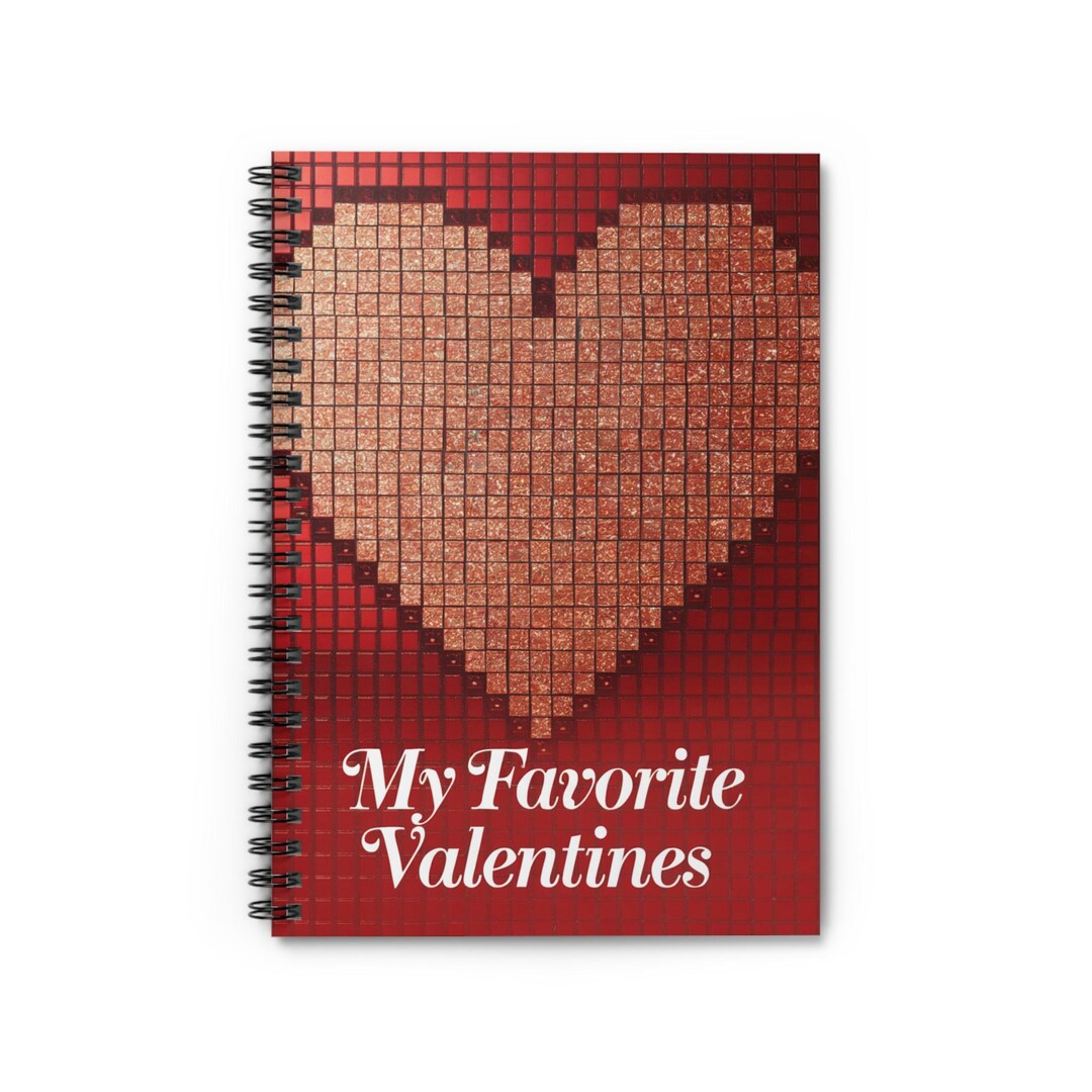 Spiral Notebook My Favorite Valentine, Journal, Diary, Love Notebook ...