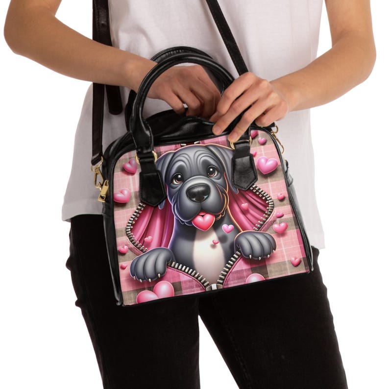 Cute Dog 3D Shoulder Handbag - Dog Lover Gift, Animal Print Purse, Pet ...