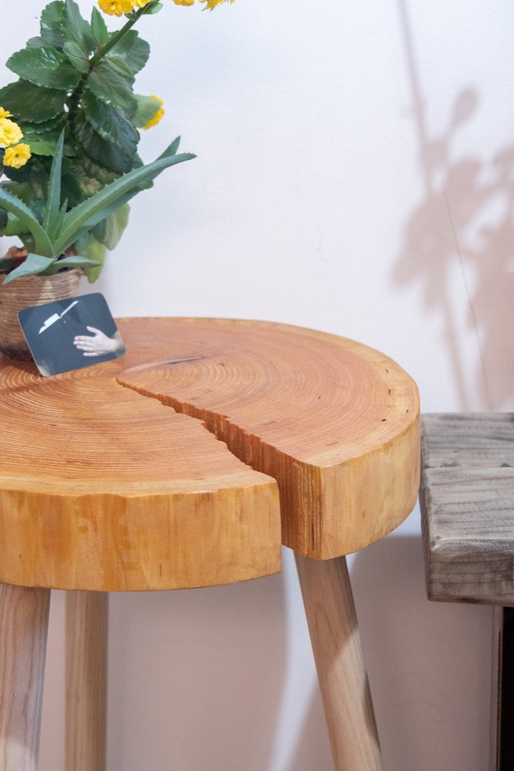 TS Larch cookie table handmade Bedroom table Side table - Etsy