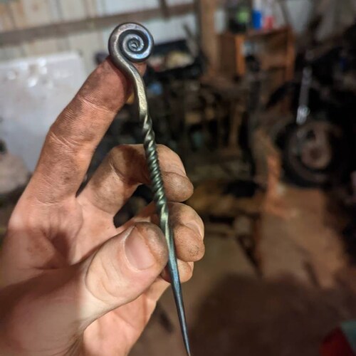 Hand Forged Hair Pin - Etsy