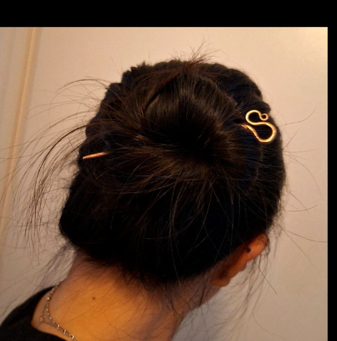 Hand Forged Copper Hair Stick / Hair Pin Hand Made by Blacksmith ...