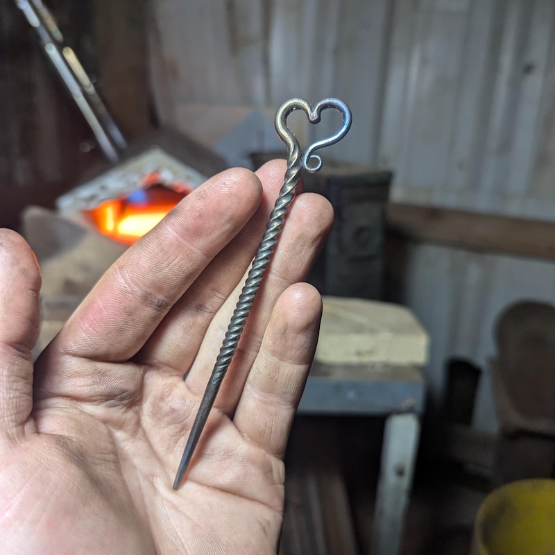 Hand Forged Heart - Etsy