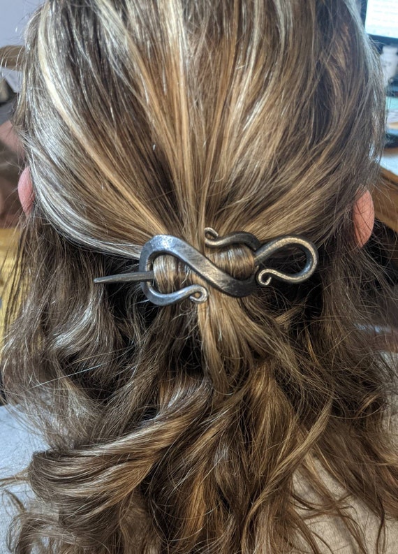 High Quality Hair Barrette Hand Forged by Blacksmith. Hair - Etsy