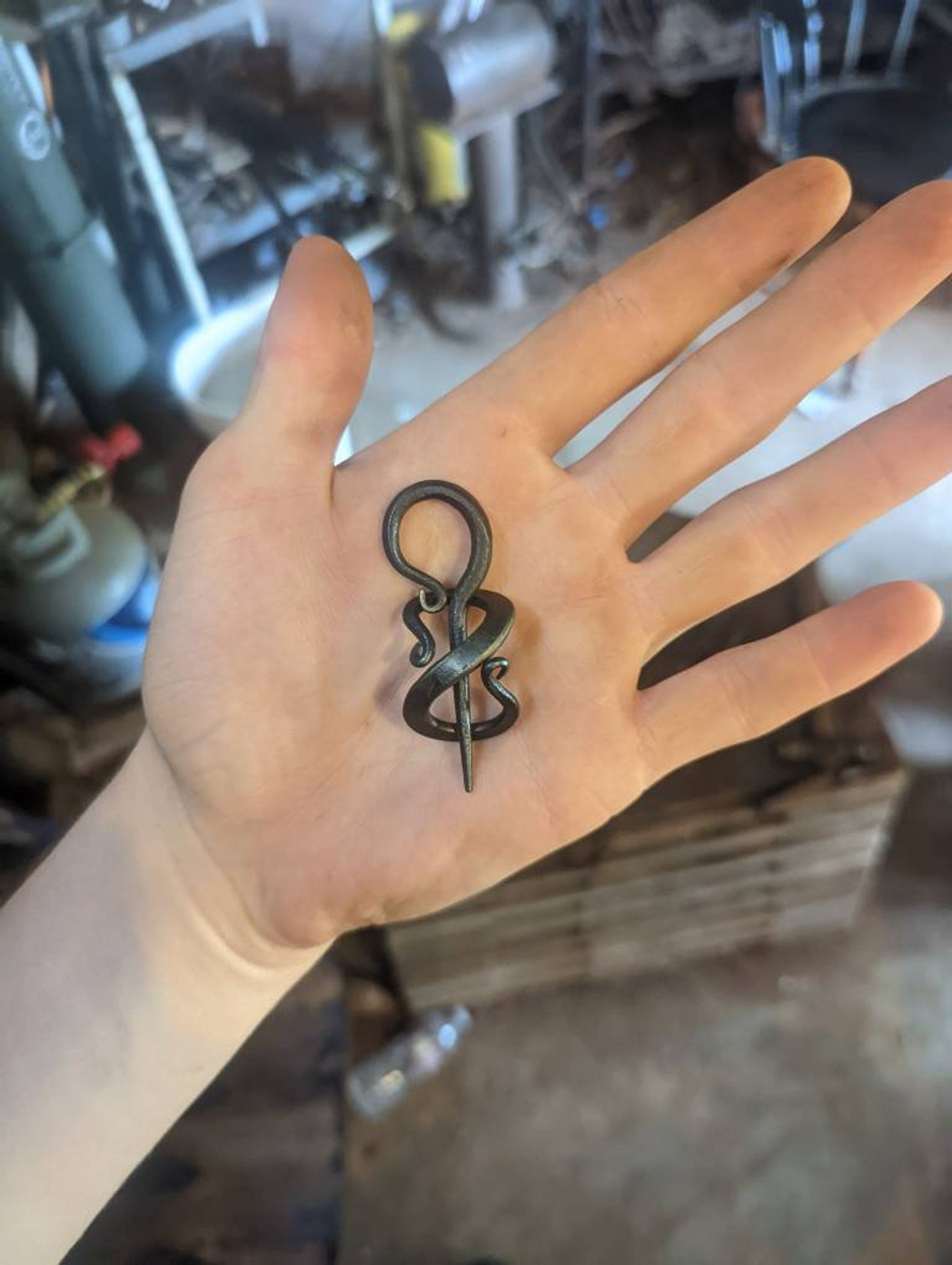 High Quality Hair Barrette Hand Forged by Blacksmith. Hair - Etsy