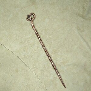 Hand Forged Copper Hair Stick / Hair Pin Hand Made by Blacksmith ...