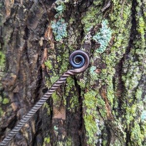 Hand Forged Twisted Hair Pin Hand Made by Blacksmith - Etsy