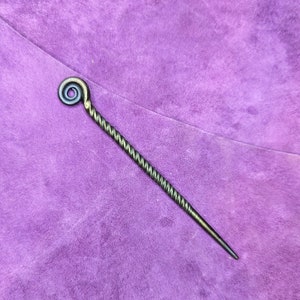 Hand Forged Twisted Hair Pin Hand Made by Blacksmith - Etsy