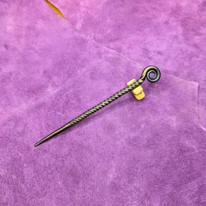 Hand Forged Twisted Hair Pin Hand Made by Blacksmith - Etsy