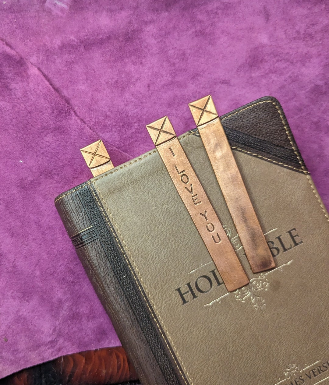 Personalised Copper Bookmark, Hand Forged Bookmark, Custom Metal ...